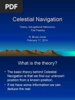 Celestial Navigation Formulas & Calculations | PDF | Navigation | Azimuth