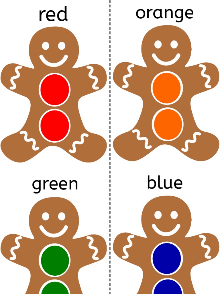 Gingerbread Man Color Match | PDF