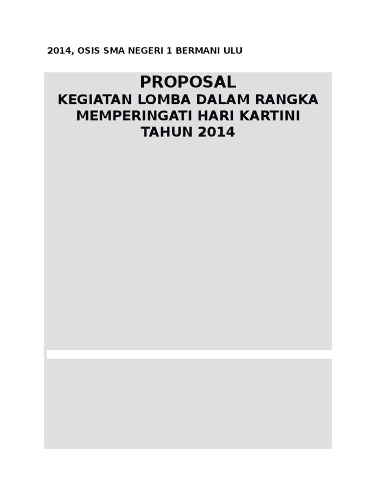 Lomba Peringatan Hari Kartini 2014 | PDF