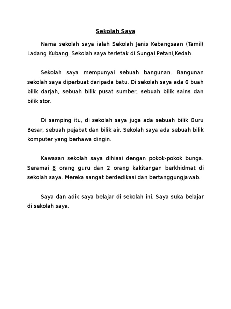 Sekolah Saya Pdf