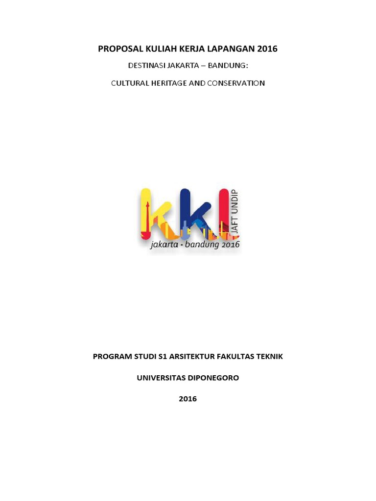 Proposal KKL Bandung Heritage | PDF