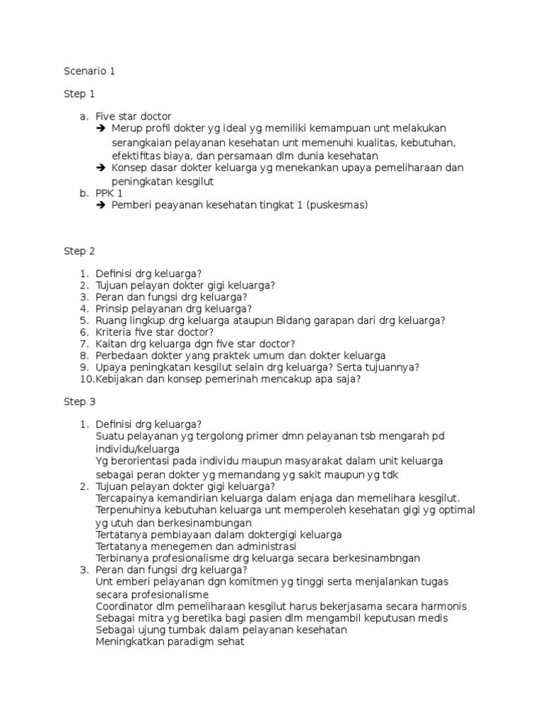 Scenario 1 Five Star Doctor | PDF