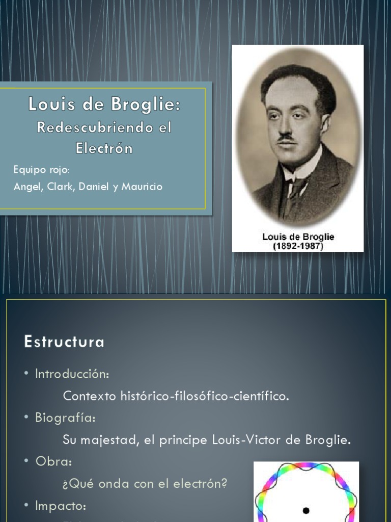 De Broglie y la Dualidad Onda-Partícula | PDF | Mecánica cuántica ...