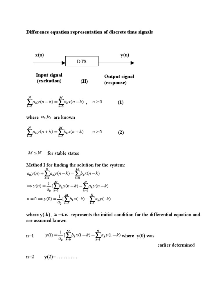 Curs DSP Complet | PDF | Ordinary Differential Equation | Initial Condition