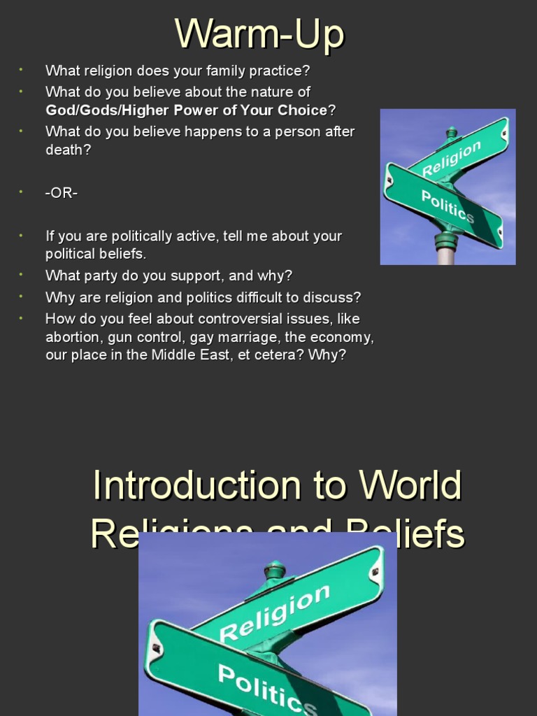 Introduction to World Religions and Beliefs PPT | Theism | Monotheism