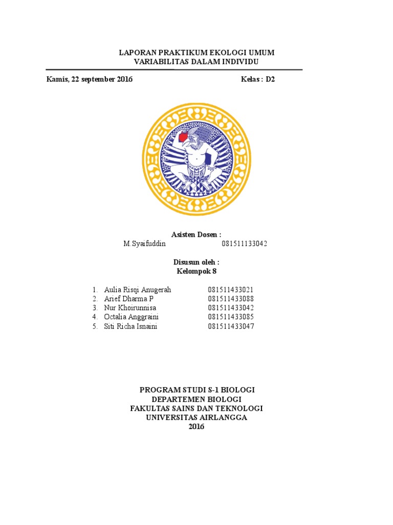 Laporan Praktikum Ekologi Umum Kelompok | PDF