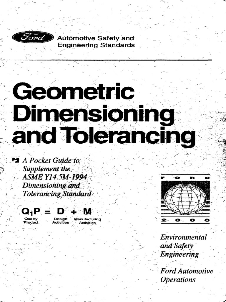 Ford GD&T Pocket Guide | Cartesian Coordinate System | Engineering ...