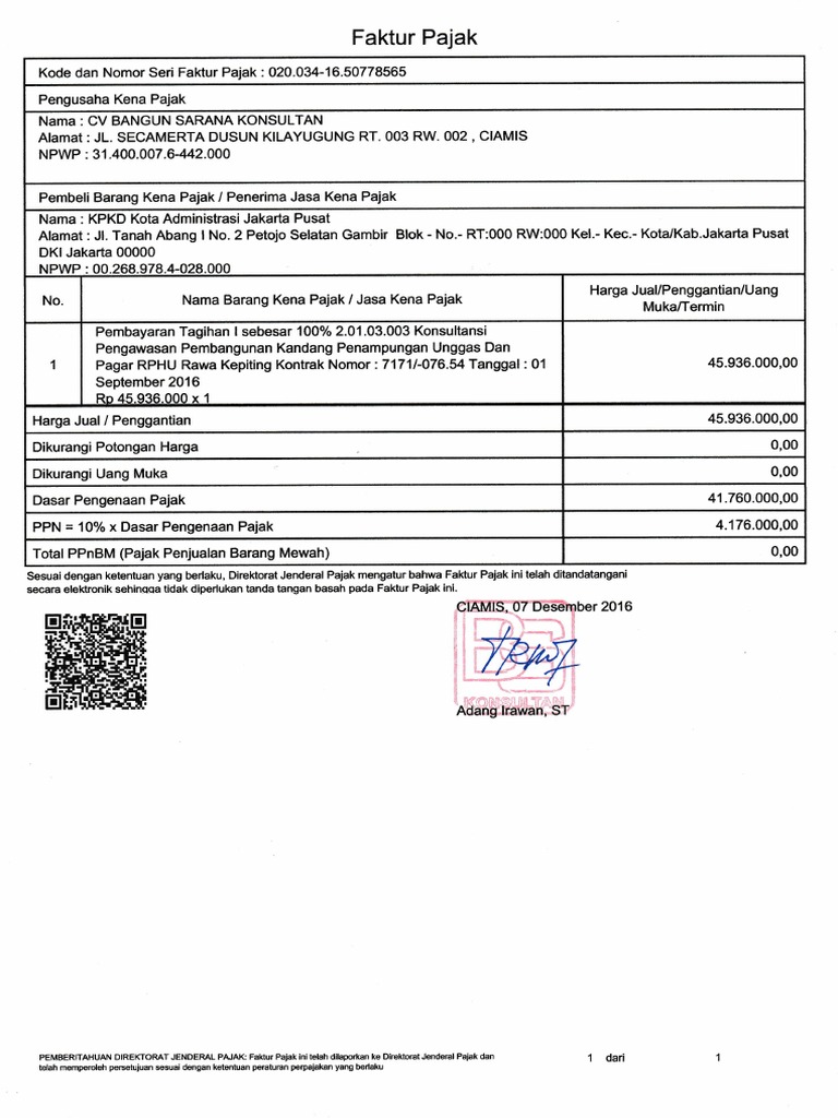 E Faktur Rawa Kepiting | PDF