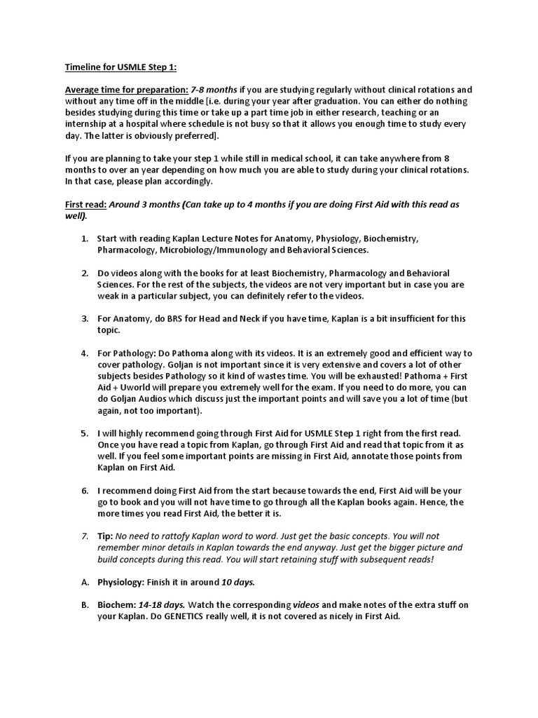 Timeline For USMLE Step 1, Step 2 CK and Step 3. Credits @ALI Khawaj ...