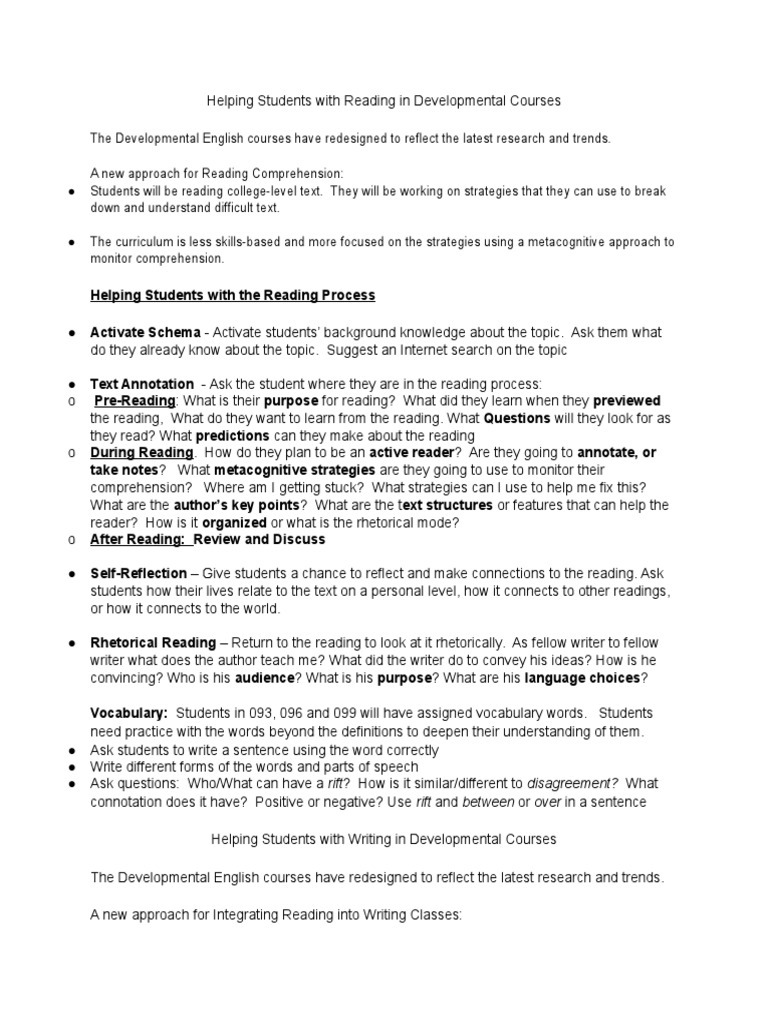 Lacdevenglishhandout | PDF | Reading Comprehension | Reading (Process)