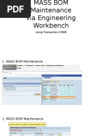 SAP MM - Material Description Mass Change - MM17 | PDF