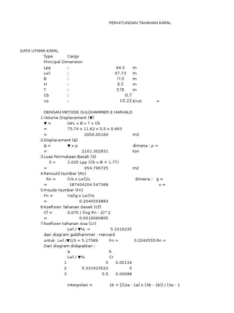 Propulsi Kapal (Harvald and Watson) | PDF