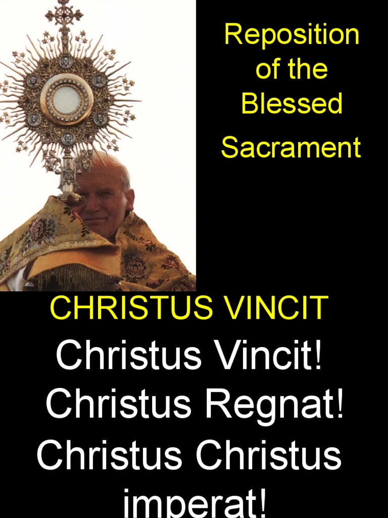 Benediction and Exposition of The Blessed Sacrament | PDF