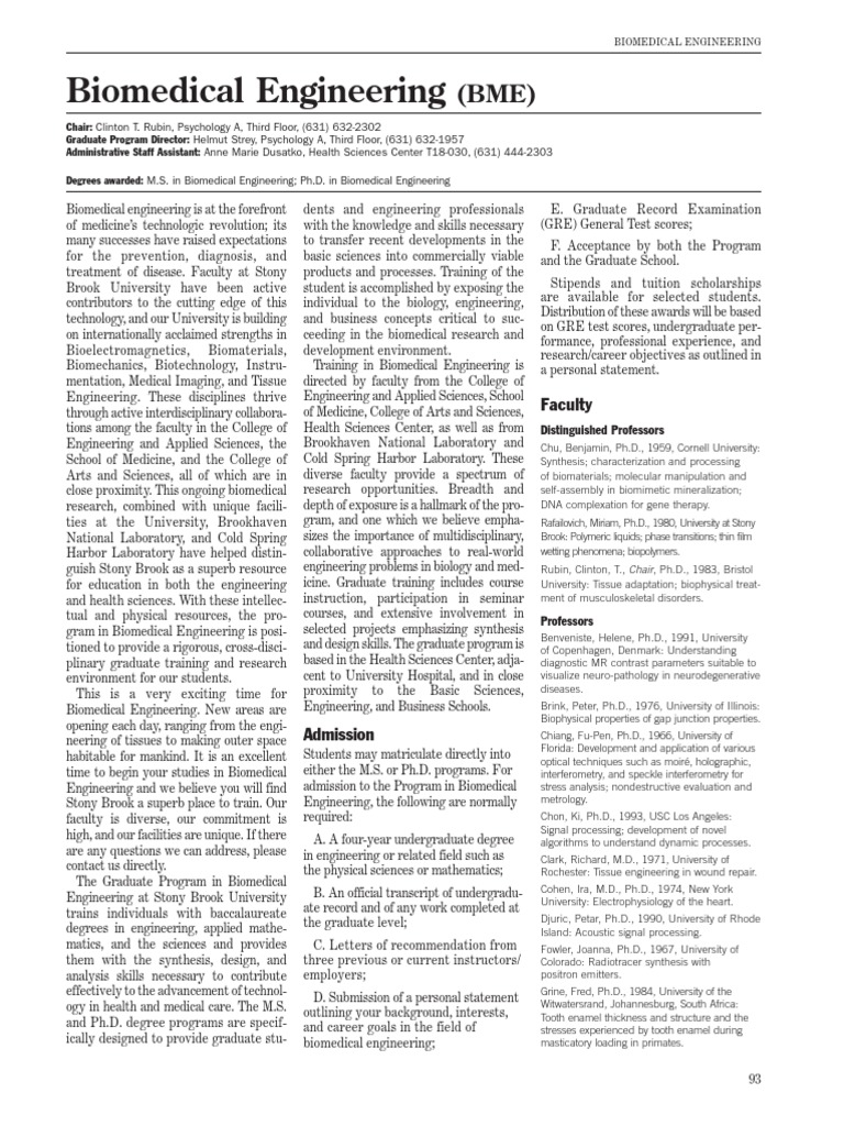 BME | PDF | Biomedical Engineering | Thesis