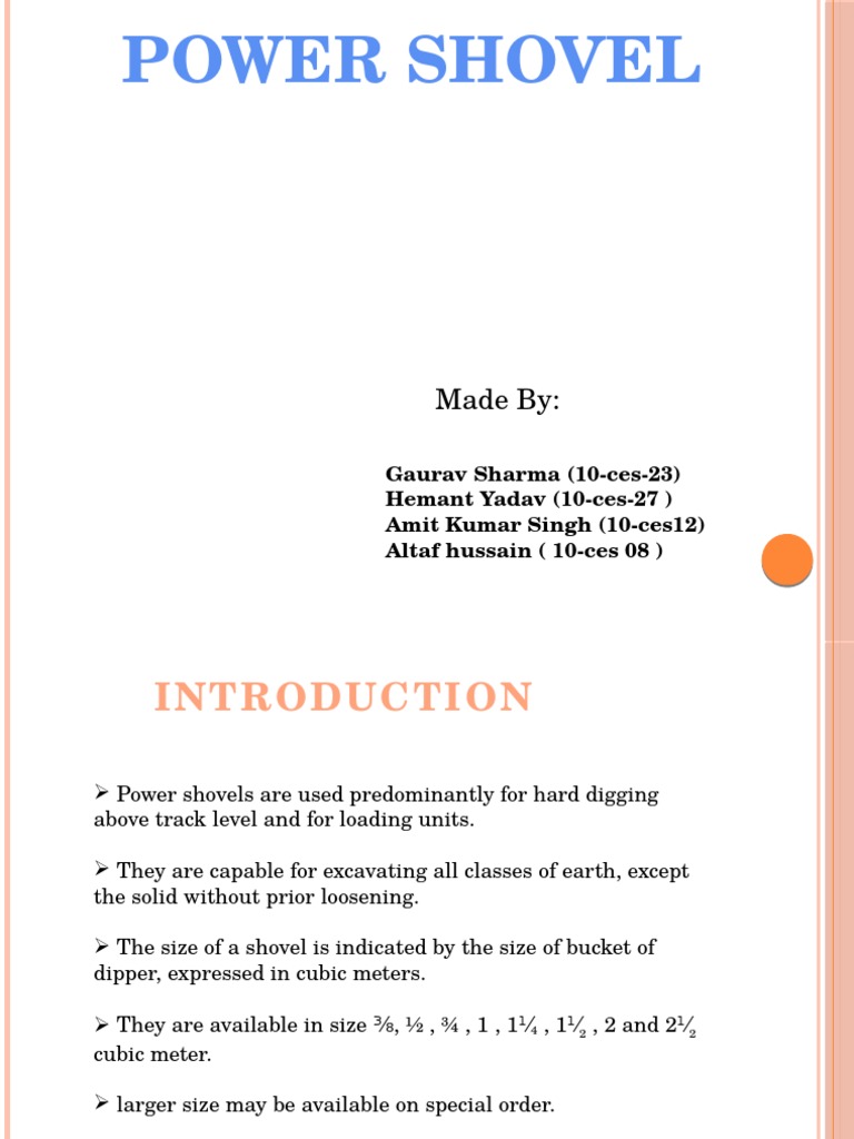 Power Shovel | PDF | Industrial Equipment | Nature