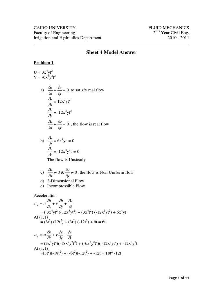 Sheet 4 Model Answer | PDF