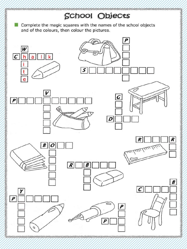 School Objects | PDF