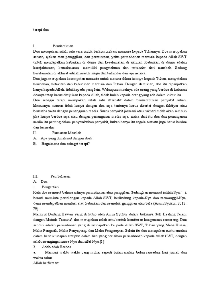 Terapi Doa | PDF