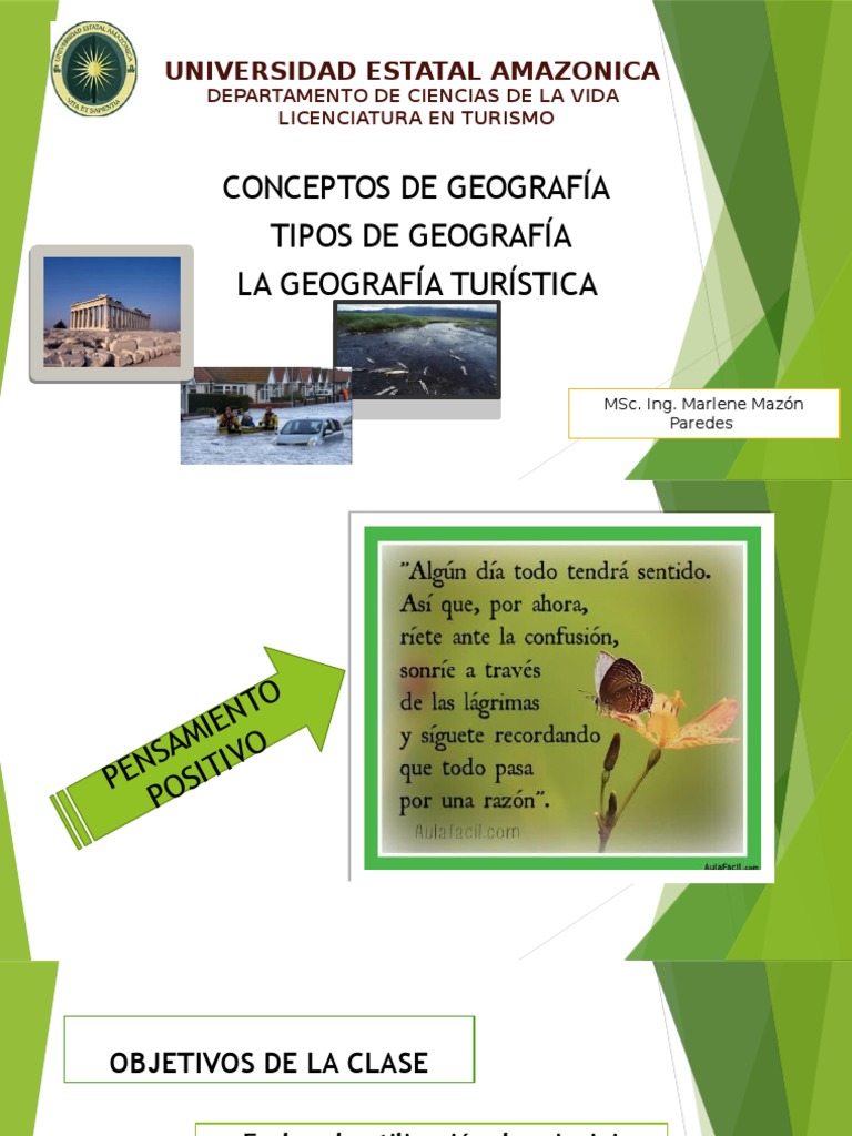 Clase I Geografia Turistica 1 | PDF