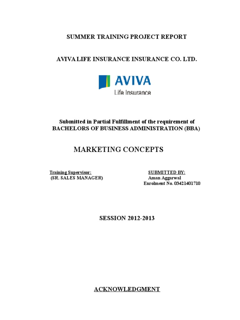 Aviva Life Insurance | PDF | American Express | Insurance
