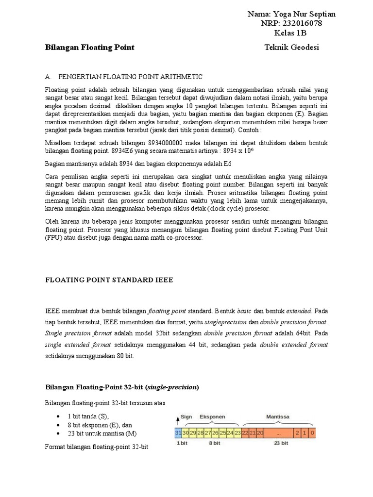 Floating Point dan Komplemen | PDF | Metode & Bahan Ajar