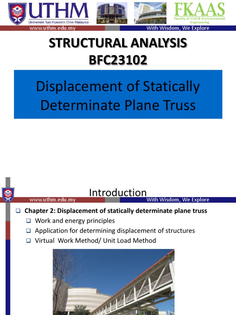 Truss Displacement Analysis | PDF | Structural Analysis | Elasticity ...
