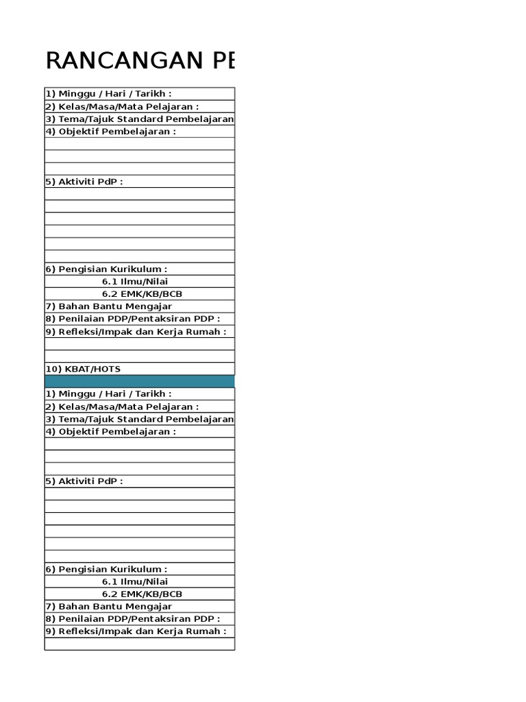 Tapak RPH Kosong | PDF