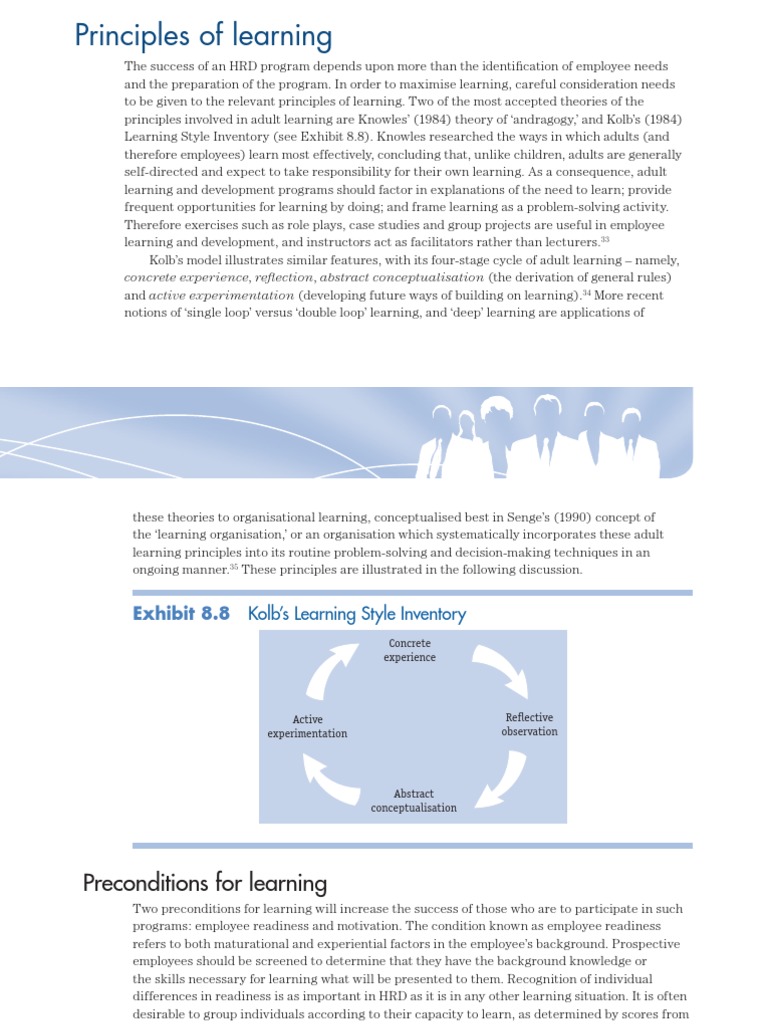 Key Principles of Adult Learning | PDF | Reinforcement | Motivation
