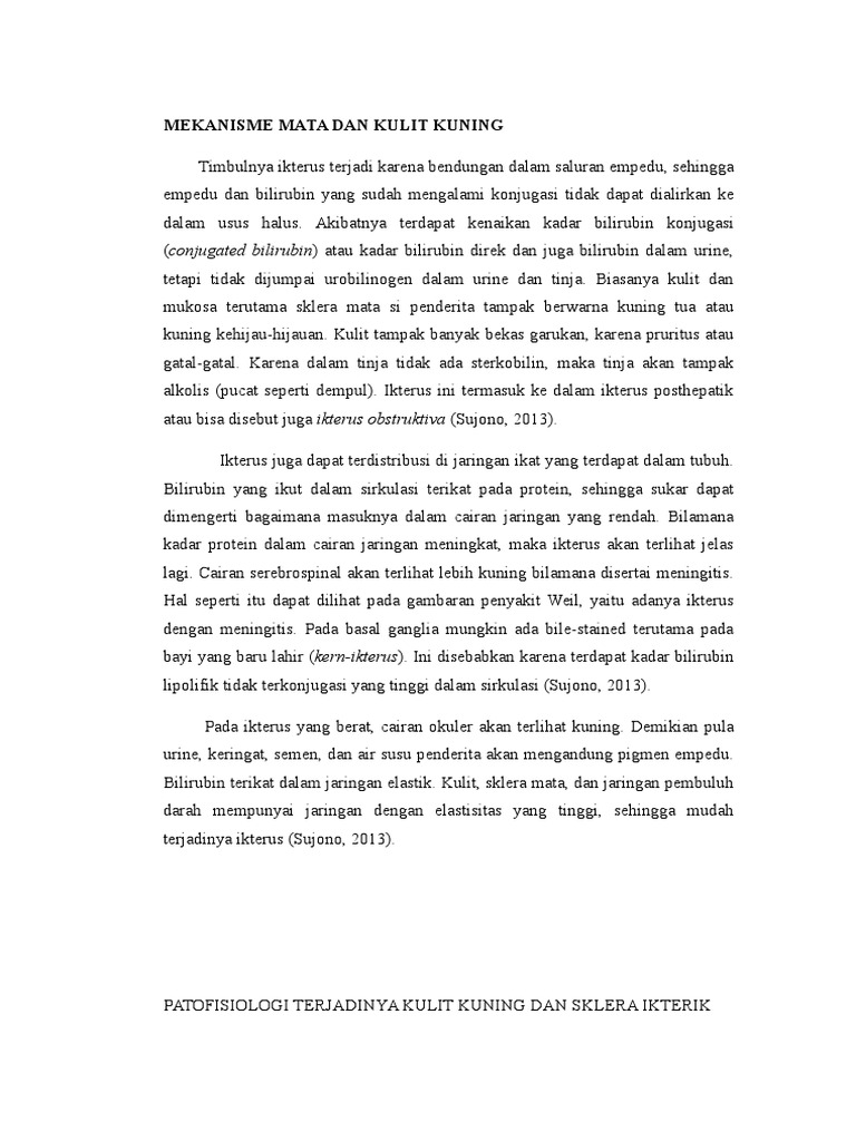 Mekanisme Mata Dan Kulit Kuning | PDF