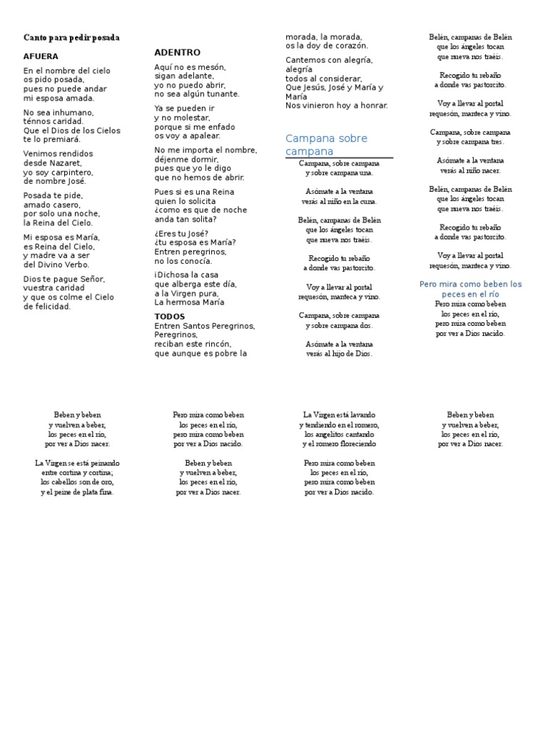 Canto para Pedir Posada | PDF | María, madre de Jesús | Personas