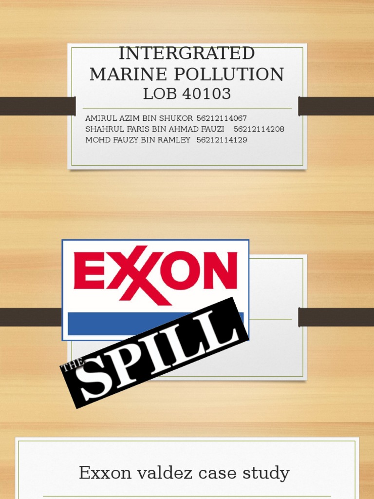 Exxon Valdez | PDF | Exxon Mobil | Oil Spill