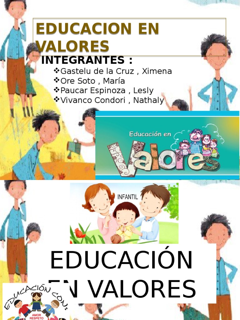 1 Educacion en Valores | PDF | Aprendizaje | Conocimiento