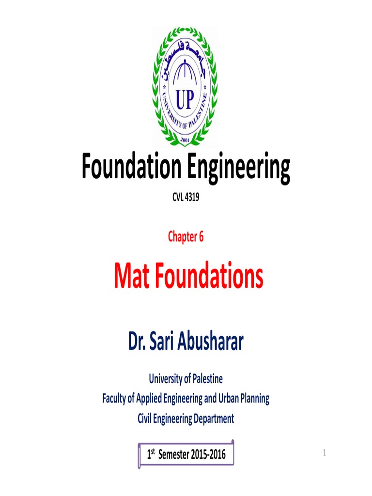 Mat Foundations Engineering Design and Analysis | PDF | Column ...