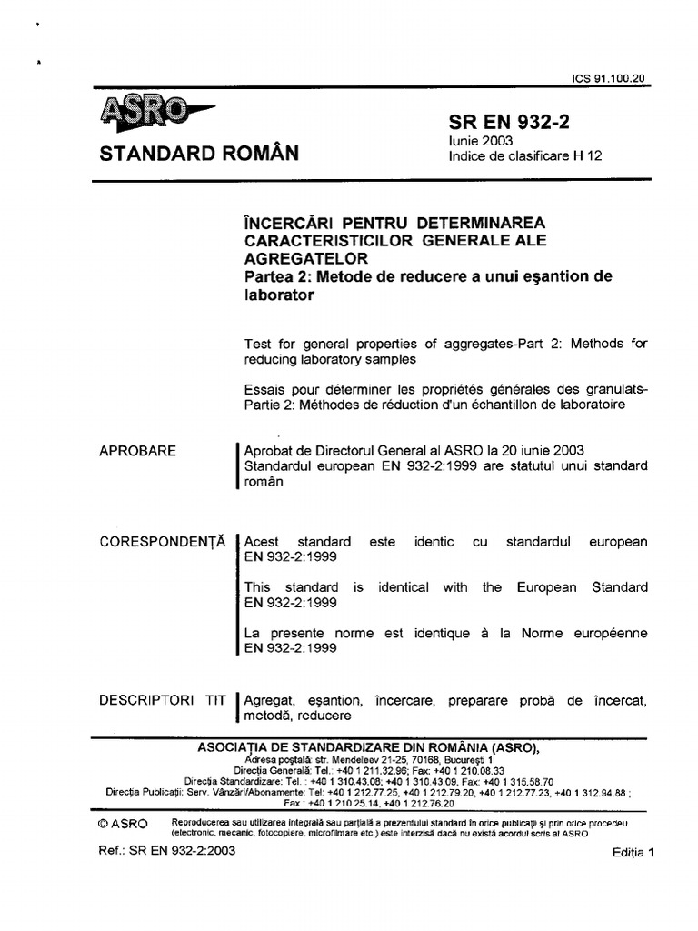 SR en 932-2 PDF | PDF