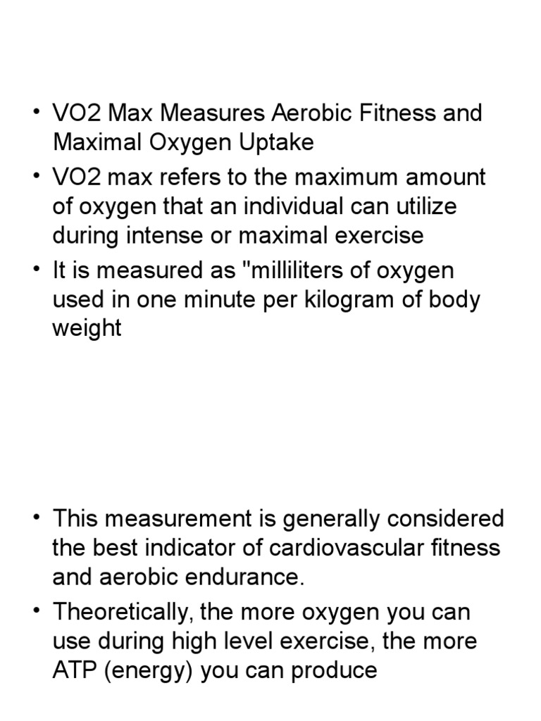 VO2 Max | PDF