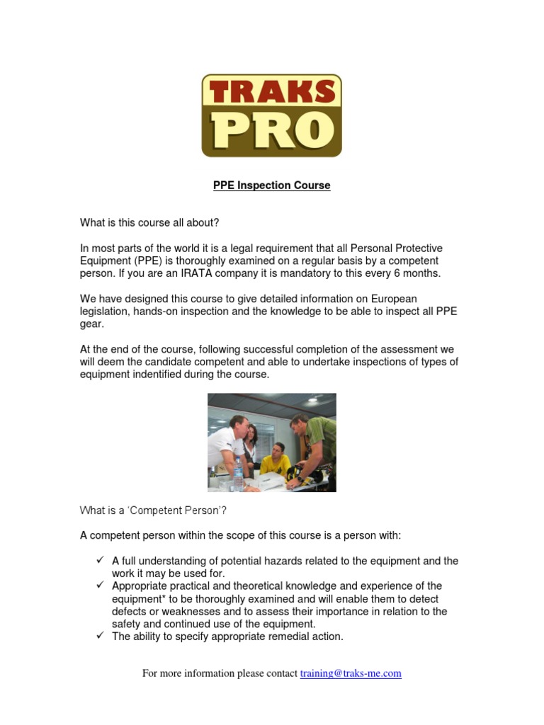 PPE Inspection Training Course | PDF