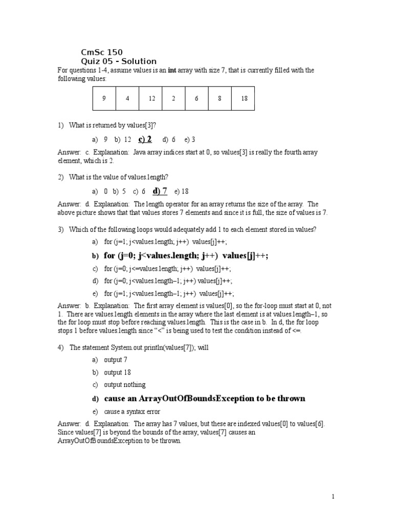 CMSC 150 Quiz 05 - Solution | PDF | Teaching Methods & Materials | Science & Mathematics
