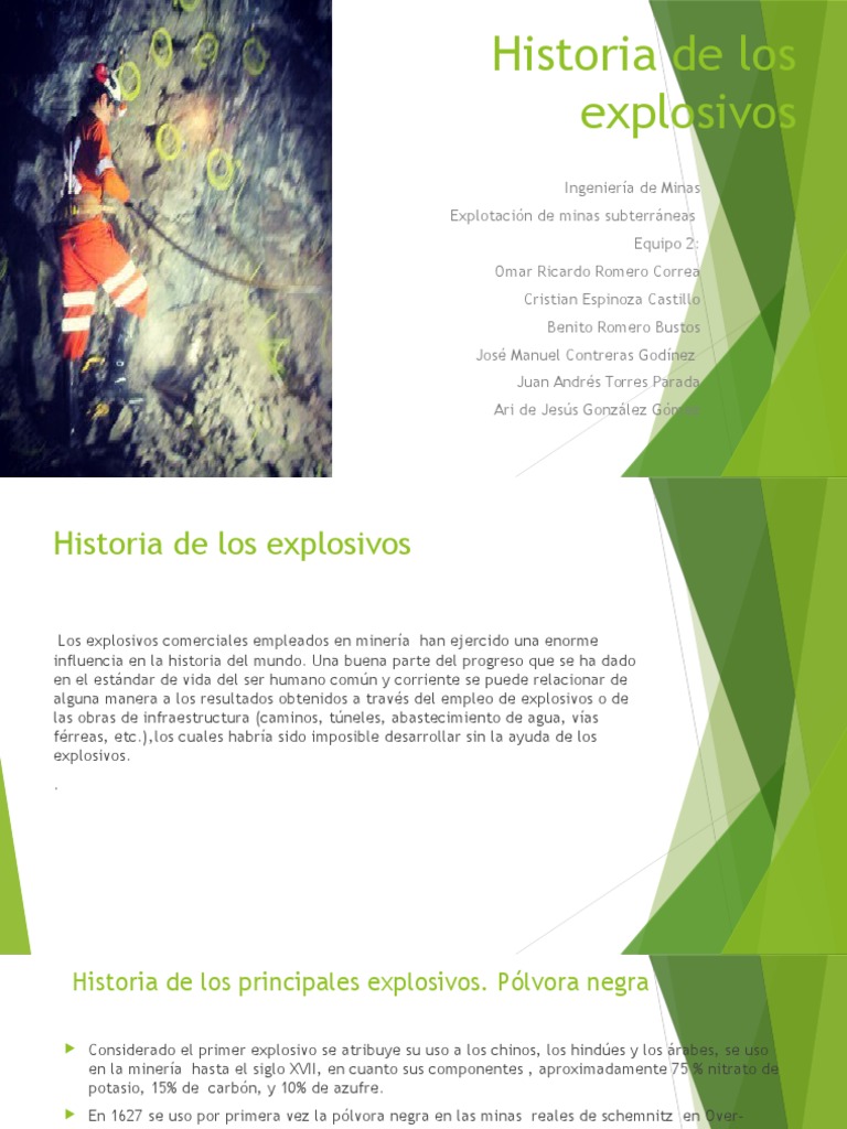 Historia de Los Explosivos | Material explosivo | Pólvora