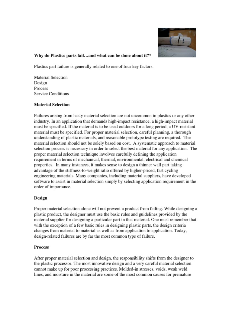 Why Plastics Part Fail | PDF | Stress (Mechanics) | Fracture