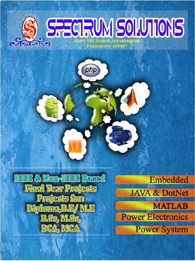 Final Year Project - (Power Electronics/Systems, Electrical Machines ...