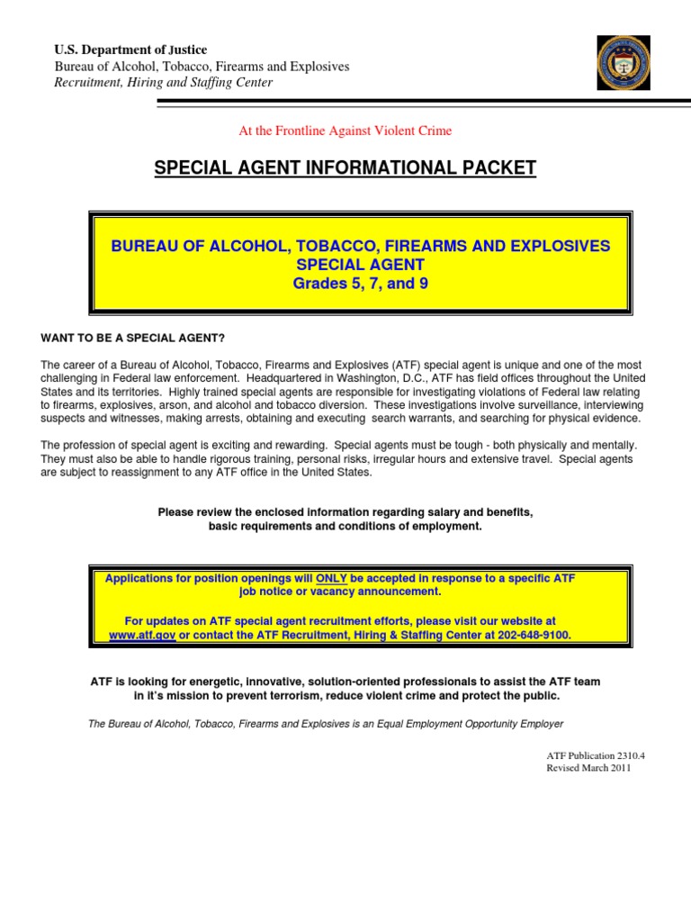 Atf Manual PDF | PDF | Special Agent | Bureau Of Alcohol