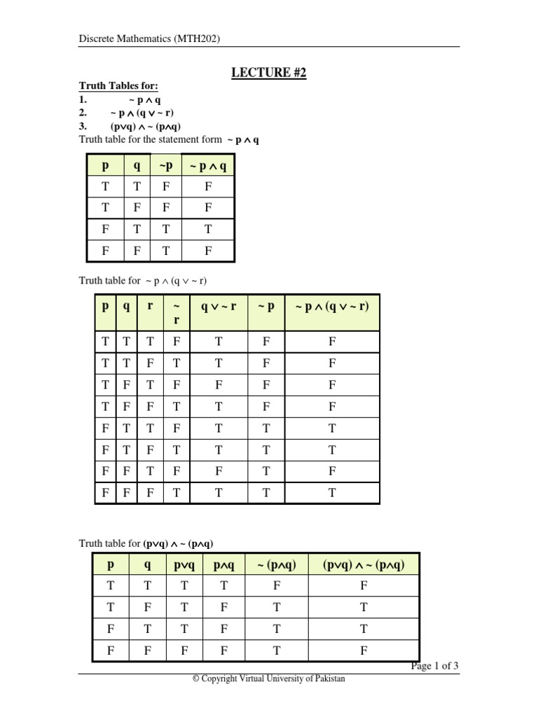 Math Handout 02 | PDF