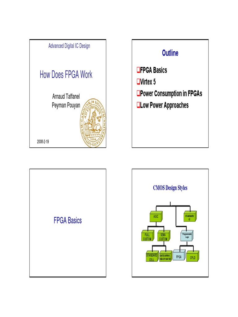 How Does FPGA Work: Outline | PDF | Field Programmable Gate Array ...
