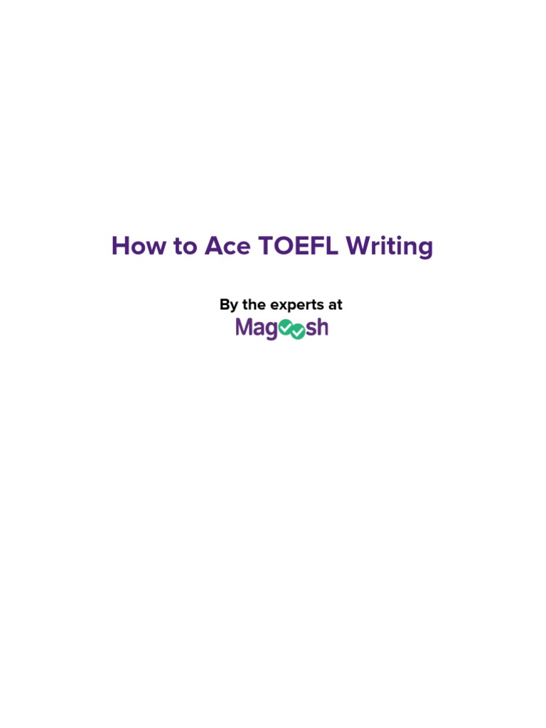 TOEFL Writing PDF | PDF | Clause | Essays