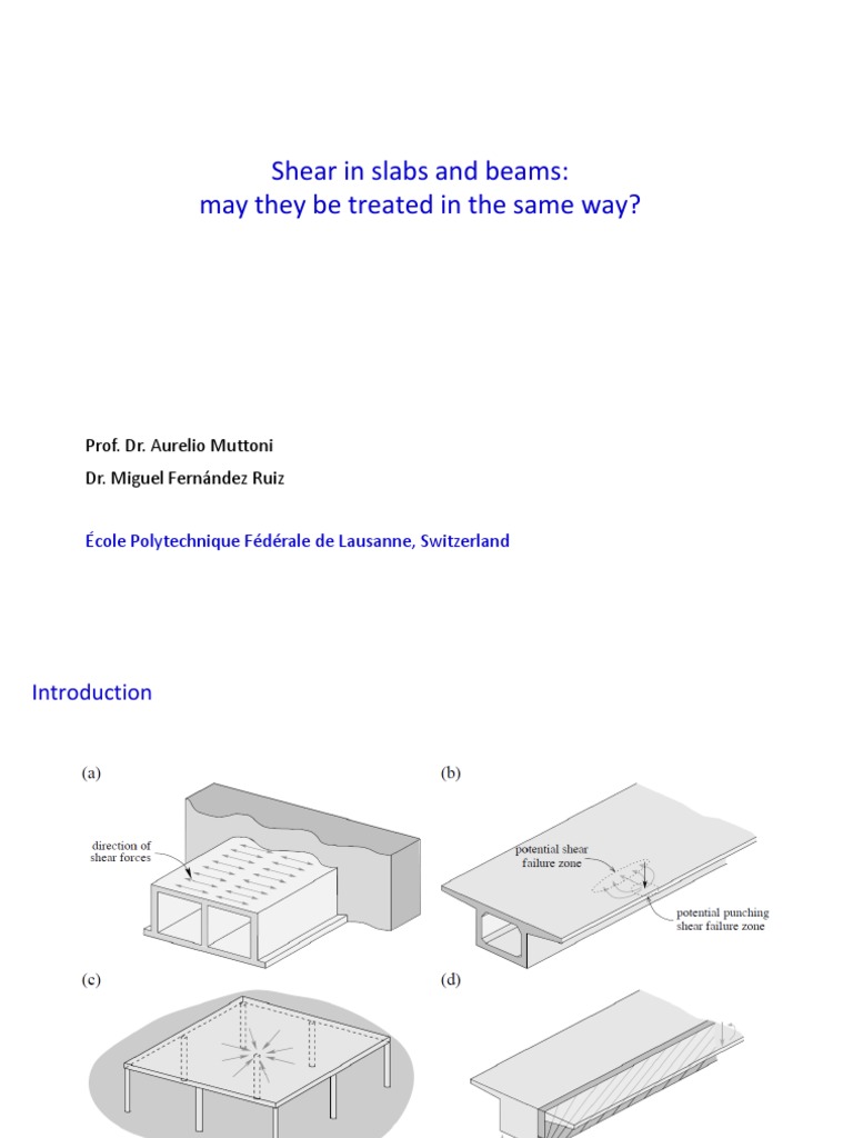 Shear in Slabs and Beams | PDF | Prestressed Concrete | Strength Of ...