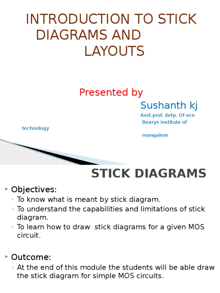 Stick Diagrams for ECE Students | PDF | Mosfet | Electrical Circuits