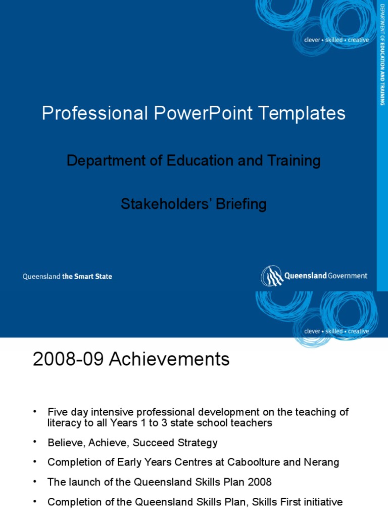 Professional Powerpoint Template | PDF | Teachers | Schools