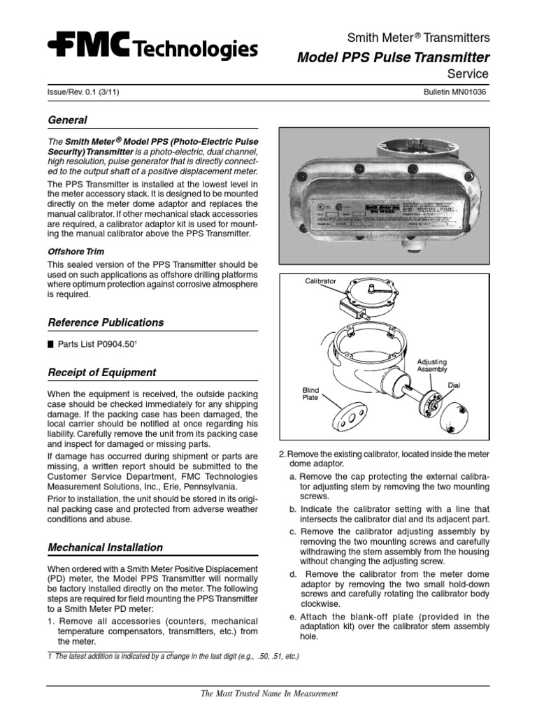 Model PPS Pulse Transmitter: General | PDF | Electrical Connector ...