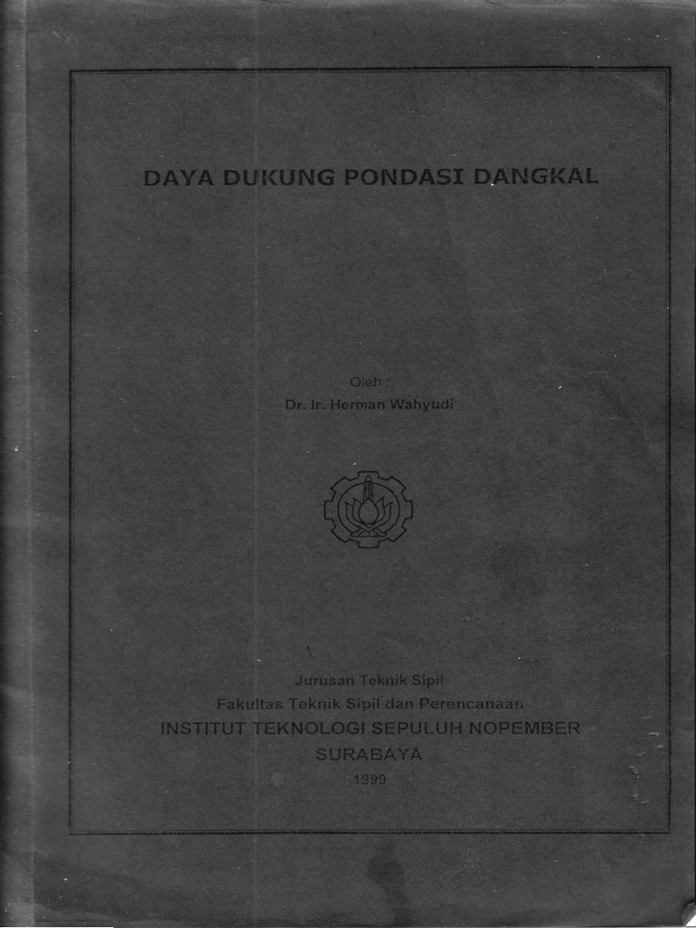 Pondasi Dangkal - Herman Wahyudi PDF | PDF | Sains & Matematika