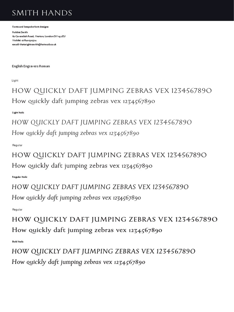 English Engravers Roman Family | PDF | Latin Script | Languages Of Europe